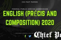 English Précis and composition 2021 — CSS Past Paper | Chief Post