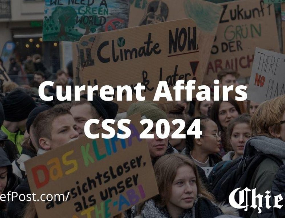 Current Affairs 2020 — CSS Past Paper | Chief Post